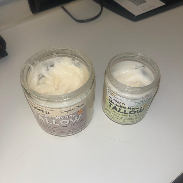 Sampler/gift Box of Manuka Honey & Bison Whipped Tallow Cream With 850 ...