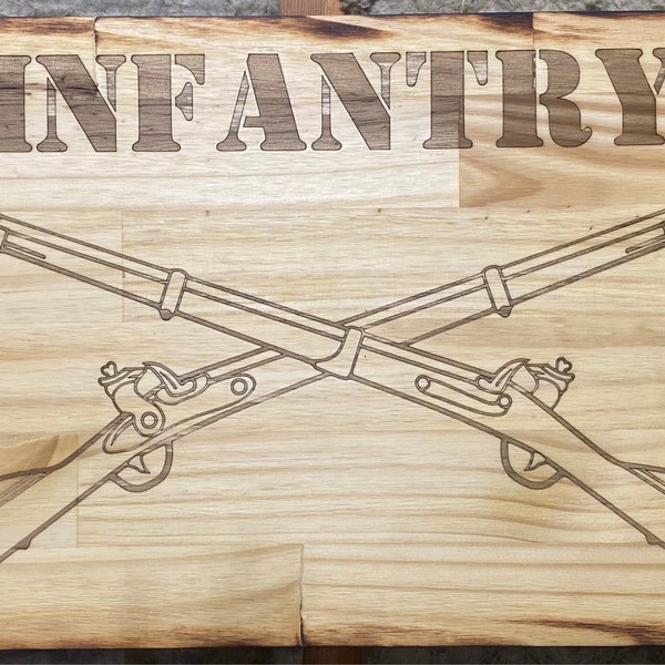 US Army Infantry Branch Insignia Vector Files, Dxf Eps Svg Ai Crv - Etsy