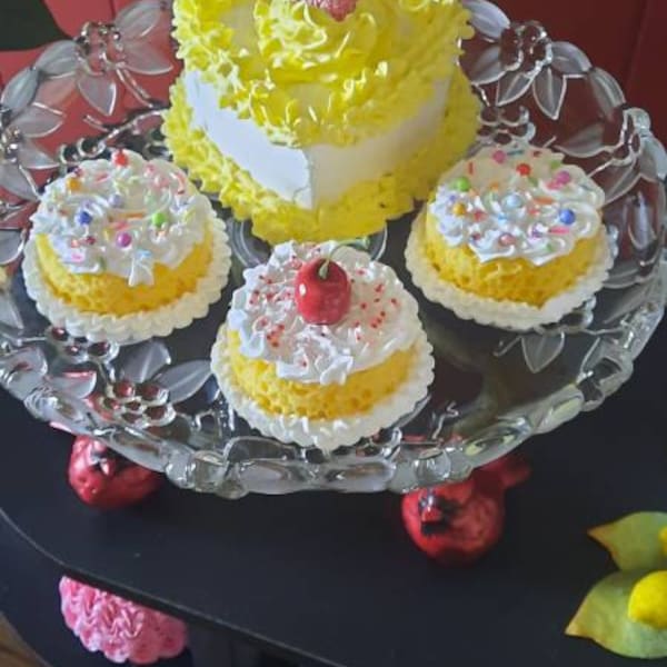 Faux Birthday Cake for Display Fake Bake Cake With Sprinkles - Etsy