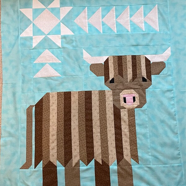 Highland Cow - Highland Coo - Cattle Call Quilt Pattern OR Kit by Art ...