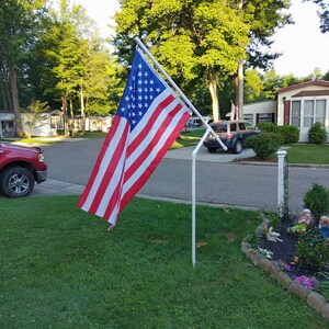 Rotating PVC Flag Pole Lawn or Campground - Etsy