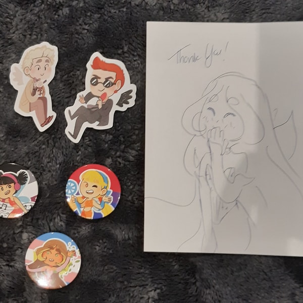 Good Omens Aziraphale & Crowley Stickers! - Etsy