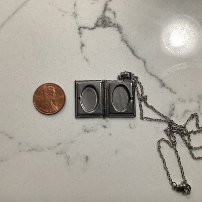 Best Christmas Gift Miniature Book Locket Necklace, Miniature Book ...