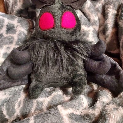 Moth Plush Black and Red made to Order - Etsy