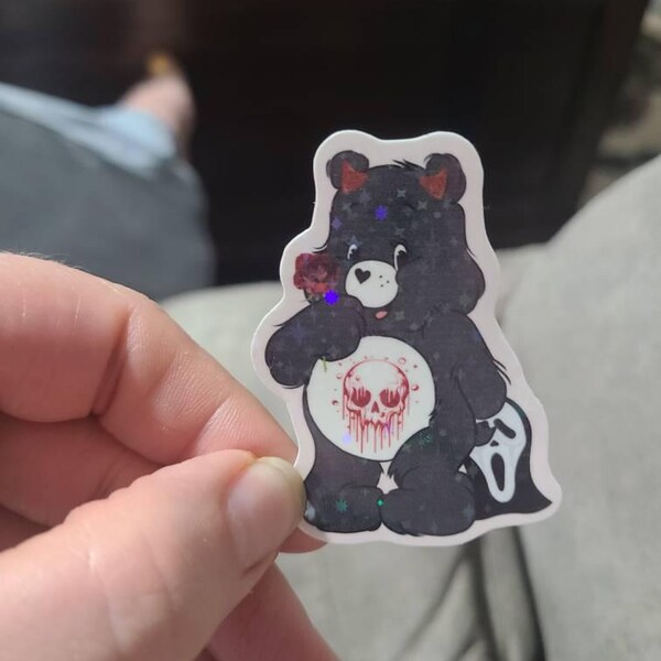 Dark Romance Care Bear, Masked Men, Kindle Sticker, Bookish Stickers ...