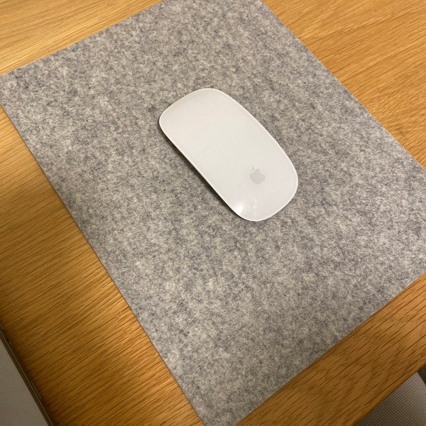 Wool Mousepad Wool Felt and Cork Mouse Pad, Antimicrobial Merino Wool ...