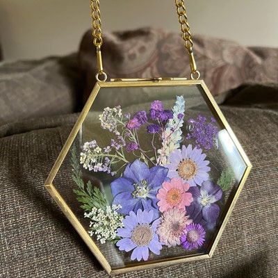 Pressed Flower Flower Wall Decor Hanging Frame Flower Frame Flower ...
