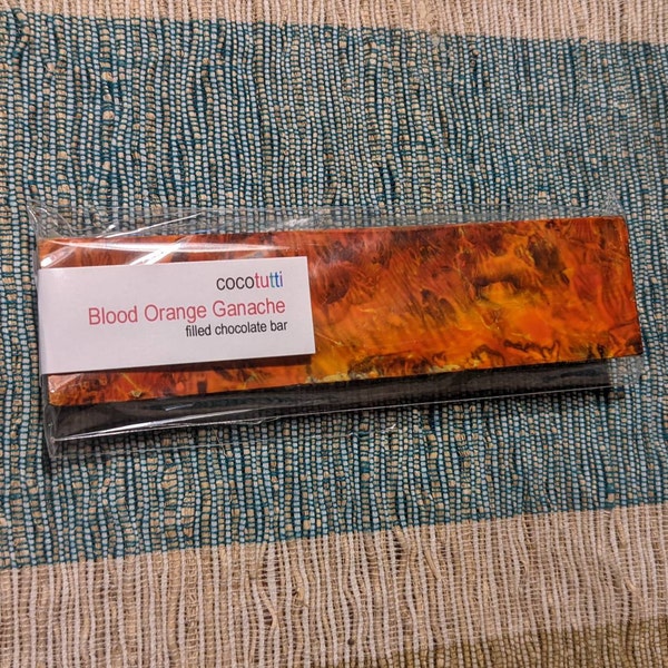Blood Orange Filled Chocolate Bar - Etsy