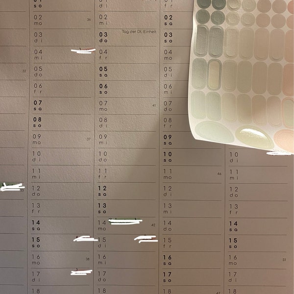 Geburtstagskalender mit floralen Motiven, Kalender mit Ringbindung ...