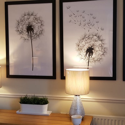 DANDELIONS Set of 3 Gallery Wall Art Prints Dandelion Flower Sketch ...
