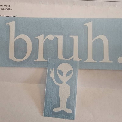 Bruh Sticker / Bruh Decal / Funny Decal / Funny Sticker / Car Decal ...