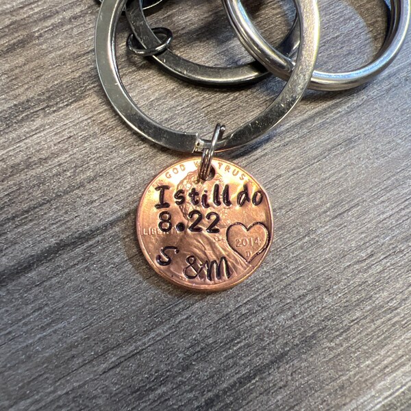 Personalized Gift for New Driver, Drive Safe, Hand Stamped US Penny Key ...