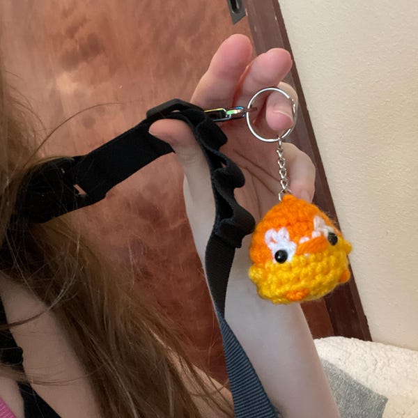 DIGITAL PATTERN of Amigurumi Duck With a Frog Hat - Small Plush Duck Frog Keychain Pattern Pdf ...