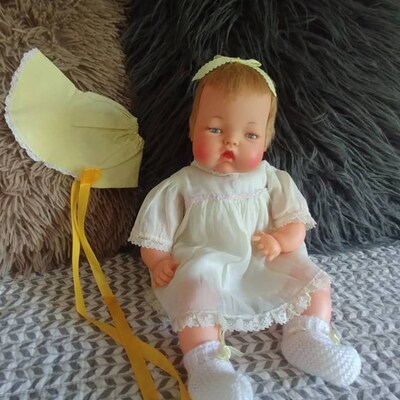 American Character 1958 INFANT TOODLES Baby Doll 16 Tosca Hair working ...