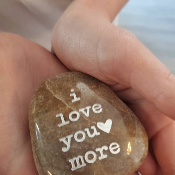 Engraved Word Rock Inspirational Quotes You Are My Rock - Etsy