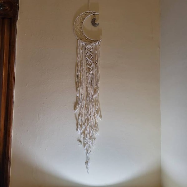 Stella White Cotton Macrame Purse - Macrame Bag - Hand Knotted Bag ...