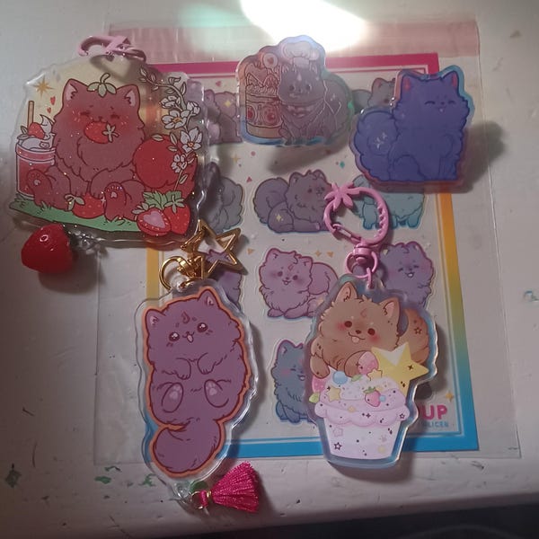 Berry Collection Acrylic Keychain - Etsy