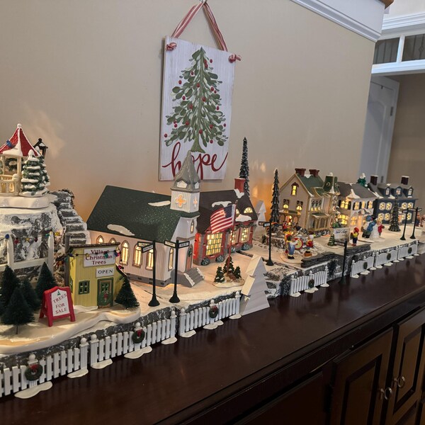 Field, Christmas Village Display Base ONLY Add-on or RISER Platform for ...