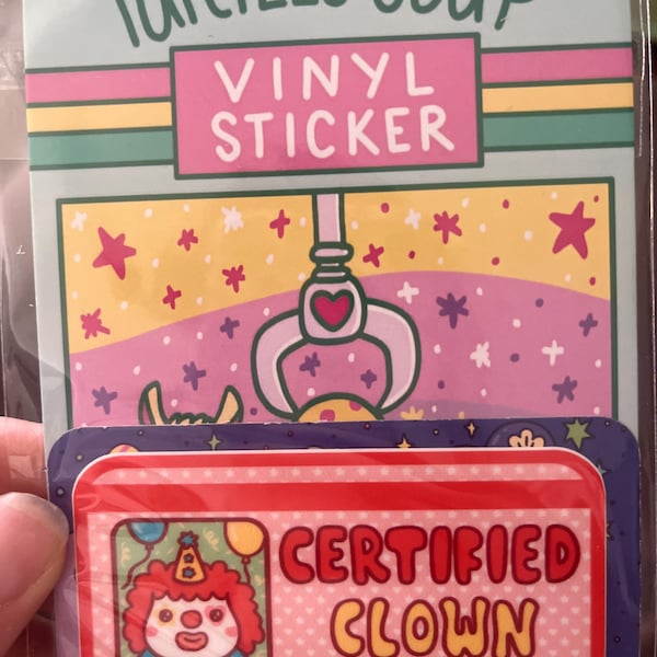 Certified Clown License Vinyl Sticker - Funny Laptop Decal - Etsy