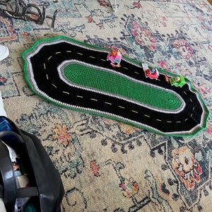 Racetrack Play Mat Rug, Crochet - Etsy