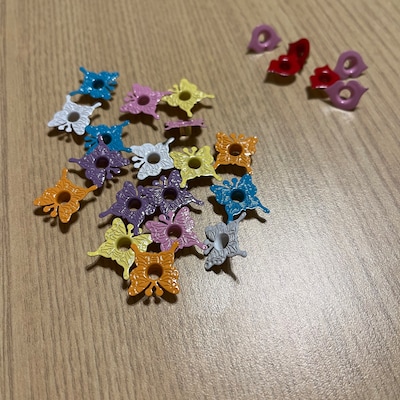 10 Heart Shaped Paper Clips Fasteners Clip 5 Clrs Heart Love - Etsy