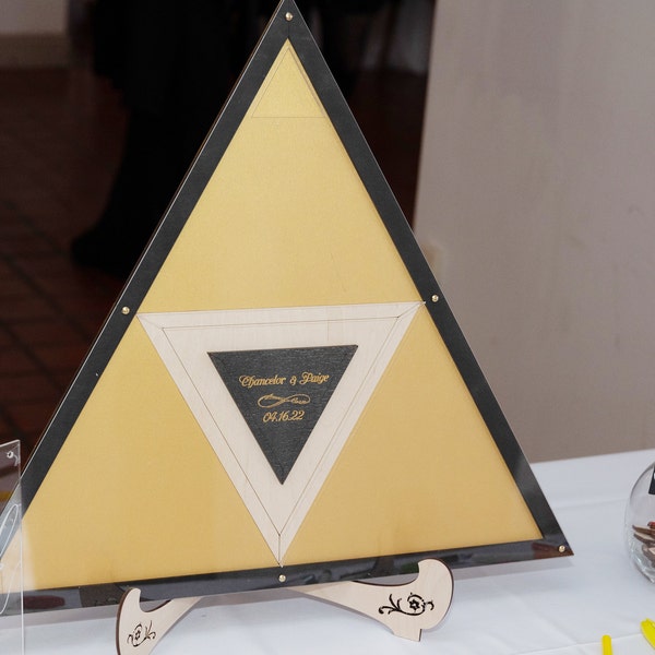 Triangle Wedding Guest Book, Guest Book, Wedding Guest Book, GUEST BOOK ...