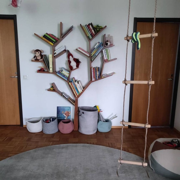 Tree Book Shelf, Decorative Wooden Tree Bookcases, Decorative Library ...