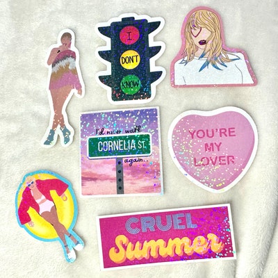 Taylor Swift Lover Era Album Inspired Vinyl Waterproof Stickers - Etsy
