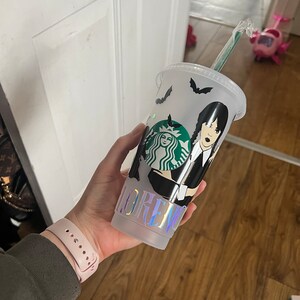 WEDNESDAY Inspired Cold Cup 24 Oz, Limited Edition Design - Etsy UK