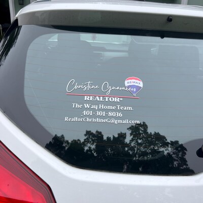 Custom QR Code REALTOR Decal Custom Vinyl Decal Real Estate Agent Decal ...