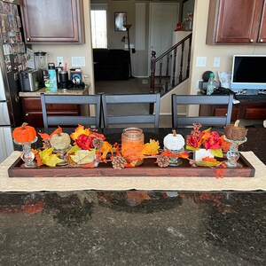 Rustic Long Wood Tray, Centerpiece, Serving, Home Decor, Dining Table ...