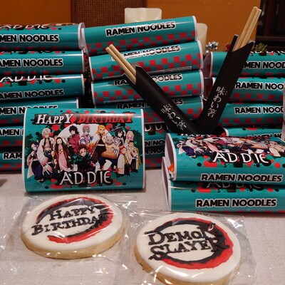 Customized Printable Party Favors, Custom Ramen Wrapper, Custom Design ...