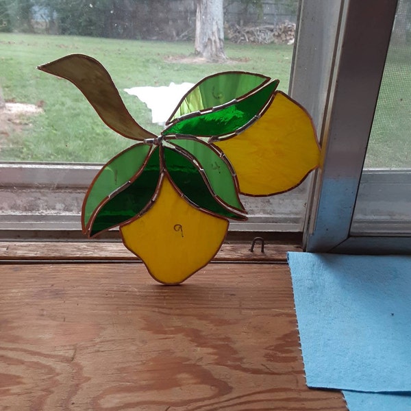 Pattern Stained Glass Lemon Suncatcher Pattern PDF DIGITAL DOWNLOAD - Etsy