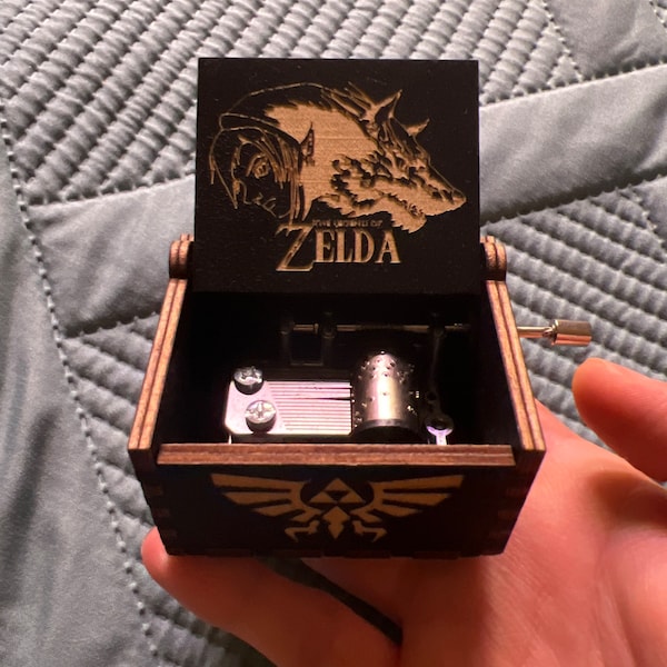 Zelda Music Box Theme Music Chest Wooden Engraved Handmade Vintage Gift Custom Engraved - Etsy