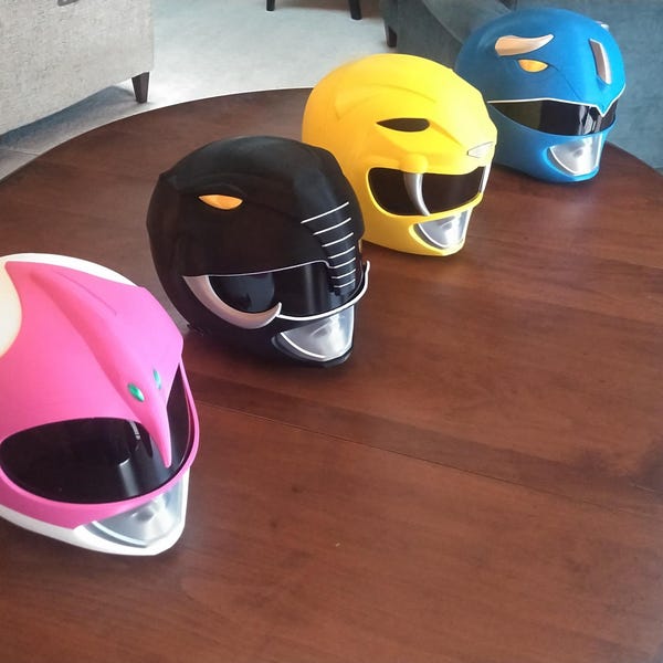 Blue Ranger Helmet Mighty Morphin Power Rangers MMPR Wearable ...