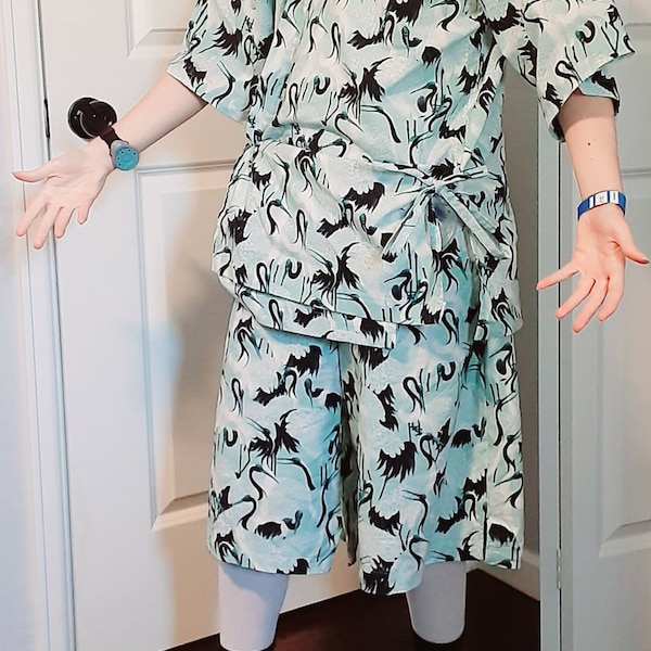 Unisex Jinbei Kimono Sewing Pattern | Japanese Loungewear (PDF) - Etsy