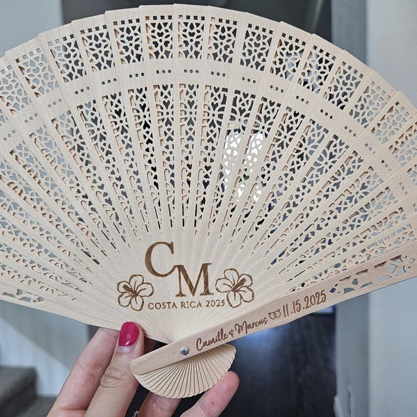 Personalized Hand Fans Bulk Wedding Party Favors Gifts for Guest ...