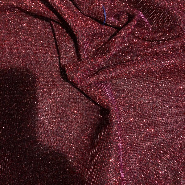 Red Pink Glitter Lurex Fabric 58'' PRICE PER METER - Etsy