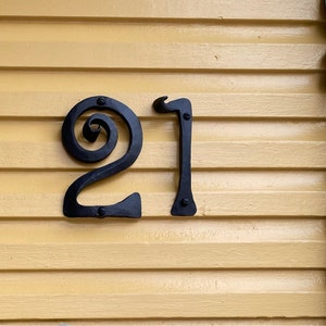 Hand Forged 4 Inch House Numbers - Etsy