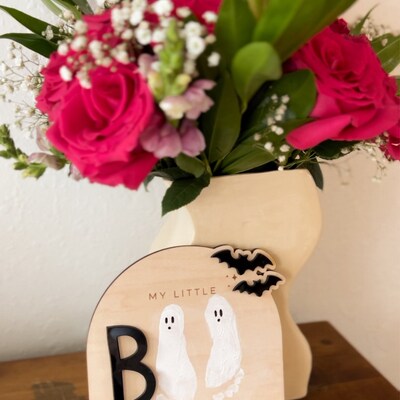 DIY Halloween Footprint Art Babys First Halloween Keepsake Gift for Mom ...