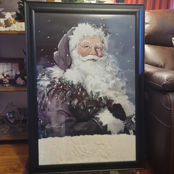 Berry Santa by Susan Comish - Etsy