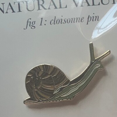 Enamel Pin Snail Nature Pin Natural Values Ryan Berkley Illustration ...