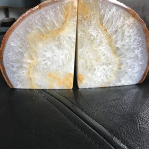 Geode Book End Natural Agate Bookend Pair 1 to 3 Lb Geode - Etsy