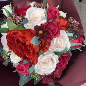 Rustic Boho Wedding Bouquetartificial Faux Flowers Home | Etsy