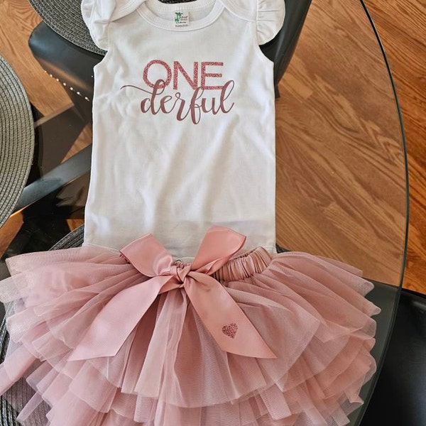 First Birthday Outfit Girl, 1st Birthday Outfit Girl, One Birthday Tutu ...