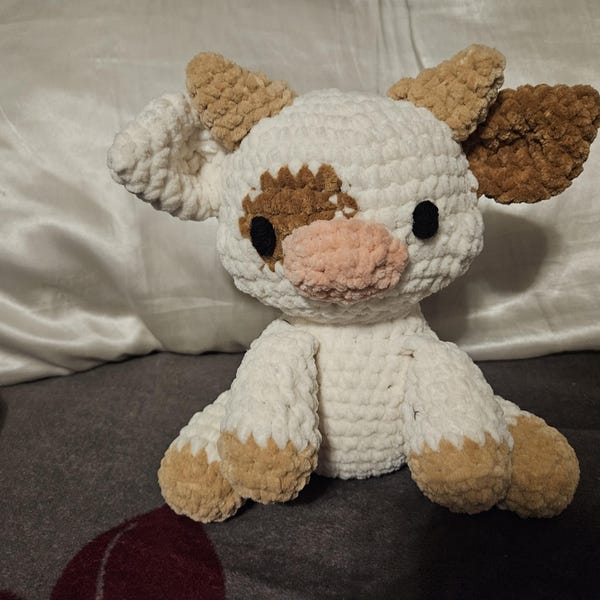 Amigurumi Cow Pattern, Plush Pattern, Stuffed Cow Toy, Cow, Crochet Cow ...