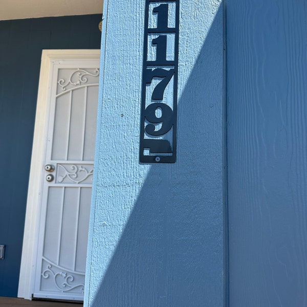 Vertical or Horizontal Metal Address Sign | Outdoor Address Sign ...