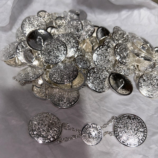 Silver Charro Button - Etsy