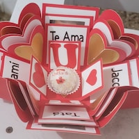 Exploding Box Svg Triple Heart Box With Three Layer Explosion and Gift ...