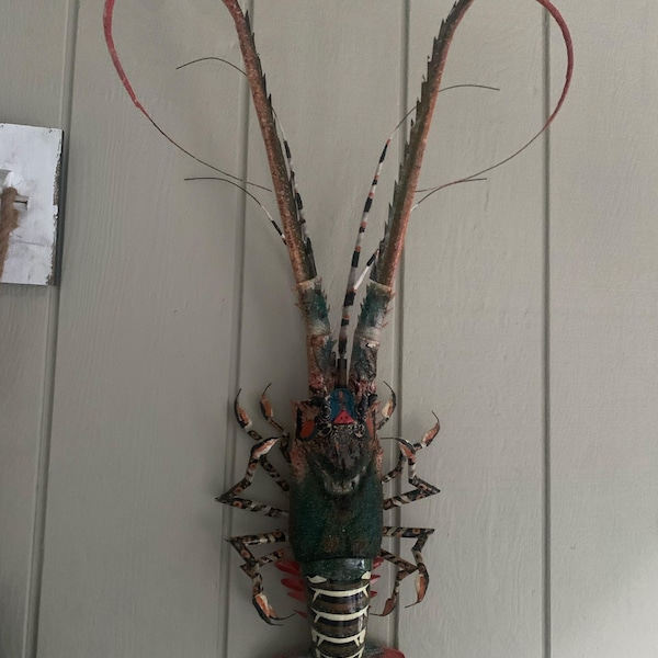Lobster Wall Hanging, Lobster Wall Decor, Handmade Bamboo Big Lobster ...